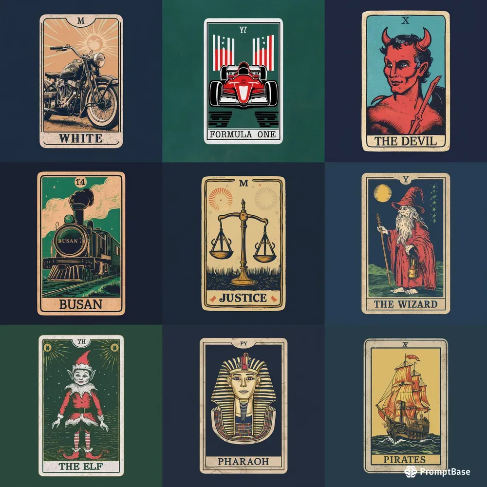 Ritual Tarot Card With Text DALL·E Prompt | PromptBase