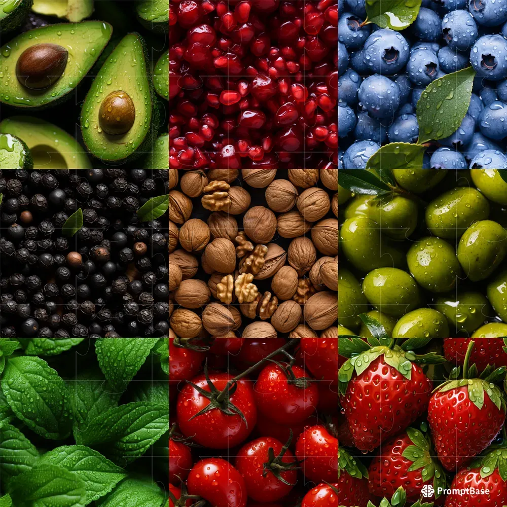 Freshness In Closeup Patterns Midjourney Prompt | PromptBase