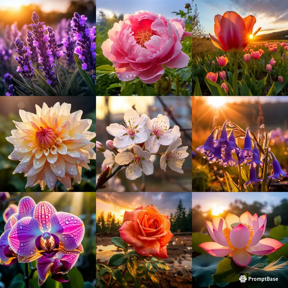 HDr Detailed Flower Photographs Midjourney Prompt | PromptBase