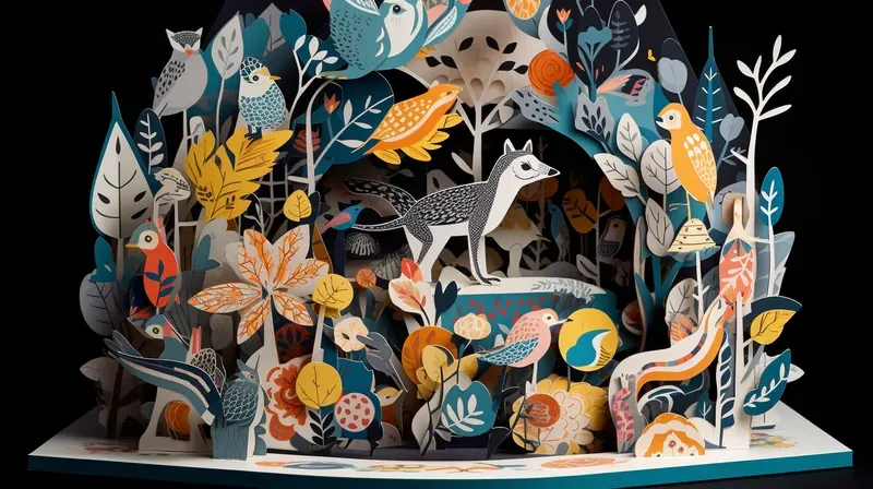 Wildlife In Papercut Style Midjourney Prompt | PromptBase