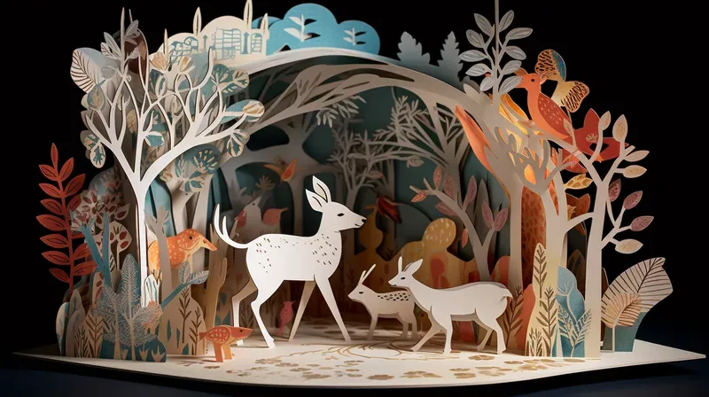Wildlife In Papercut Style Midjourney Prompt | PromptBase