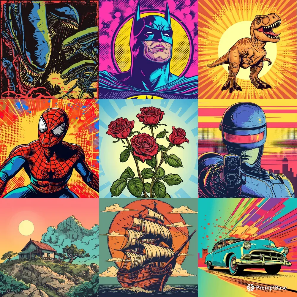 Cartoons Of In Vintage Comic Style Midjourney Prompt | PromptBase