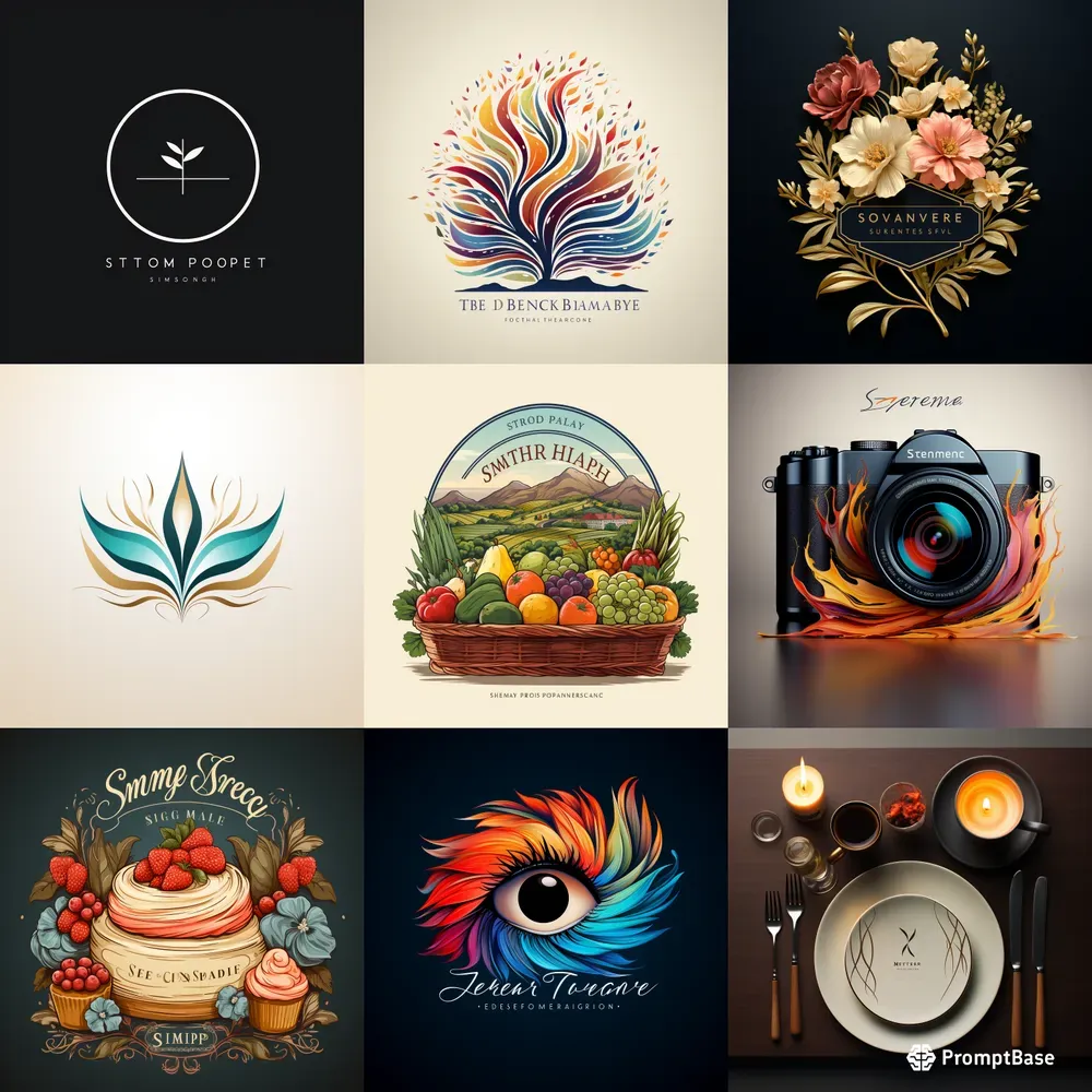 Customizable Logos Midjourney Prompt | PromptBase