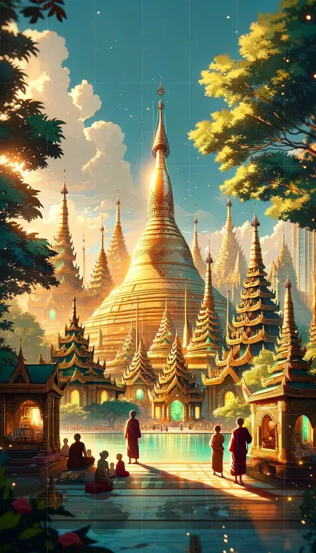 Anime Iconic Landmark Phone Wallpapers DALL·E Prompt | PromptBase