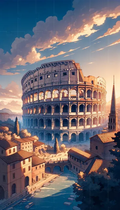 Anime Iconic Landmark Phone Wallpapers DALL·E Prompt | PromptBase