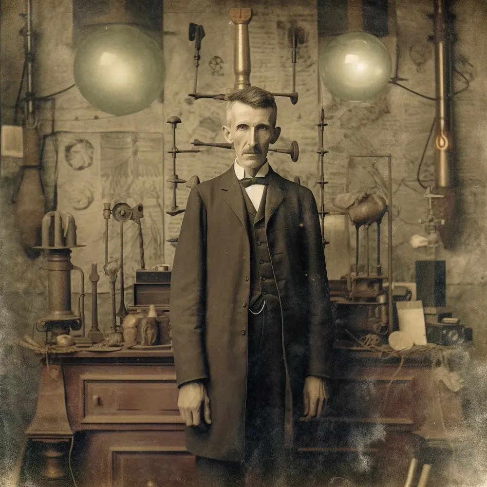 Old Photos Of Scientists Midjourney Prompt | PromptBase