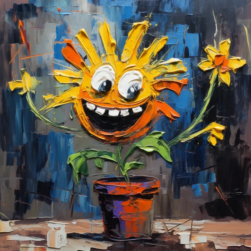 Crazy Paintings Midjourney Prompt | PromptBase