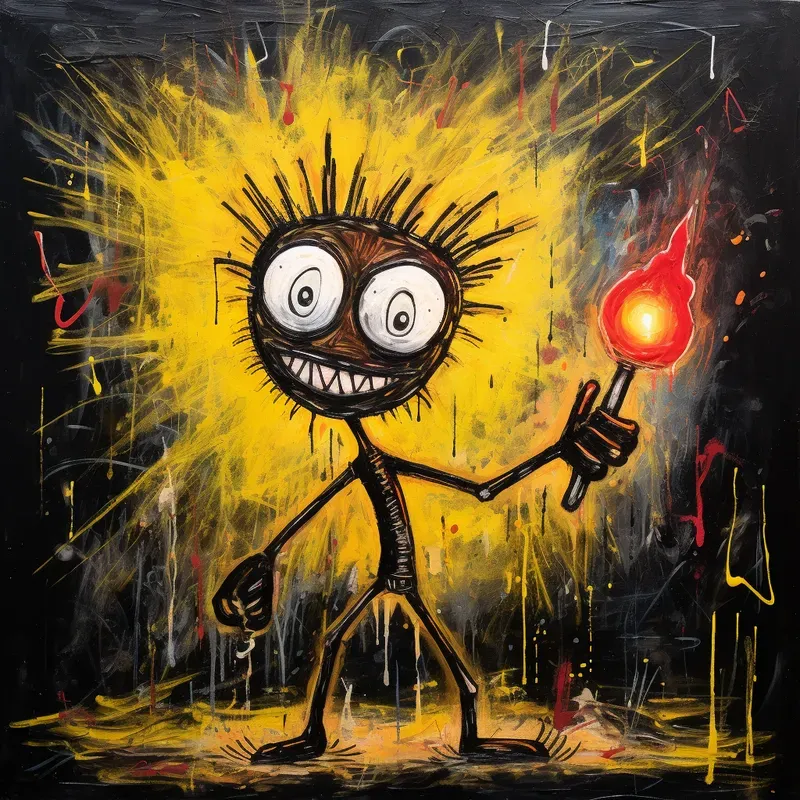 Crazy Paintings Midjourney Prompt | PromptBase