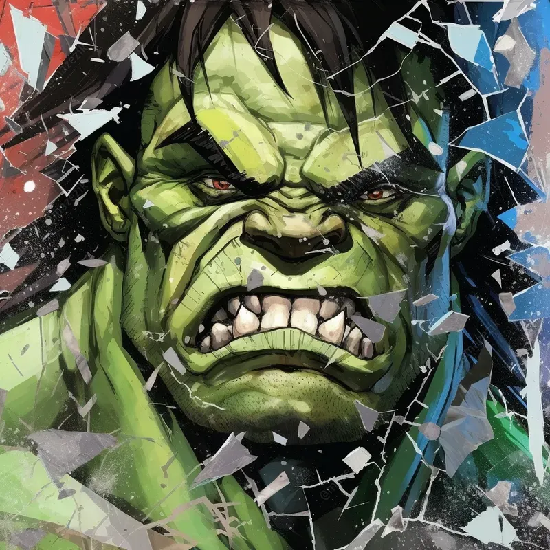 Fragmented Characters Illustrations Midjourney Prompt | PromptBase