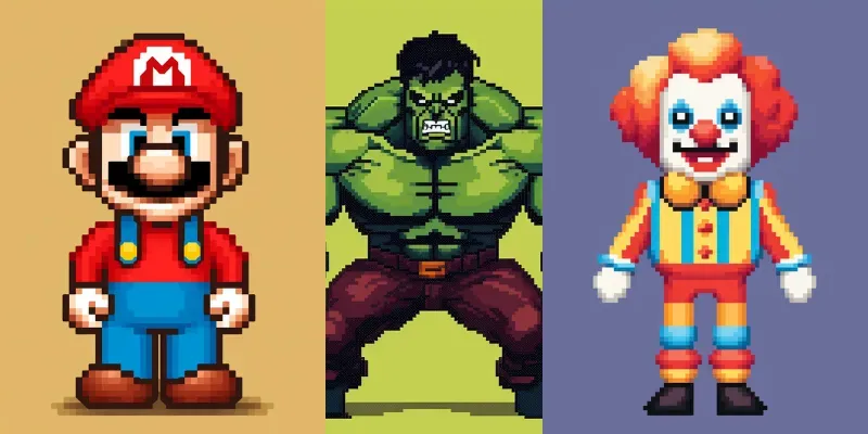 8 Bit Characters Midjourney Prompt | PromptBase