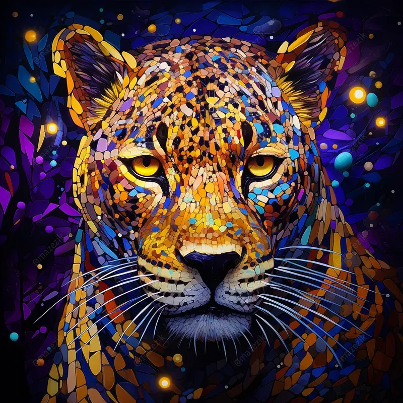 Mosaic Animals Midjourney Prompt | PromptBase