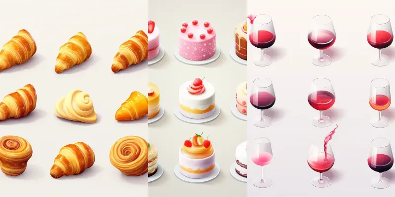 Niji Cute Style 3D Icon Sets Midjourney Prompt | PromptBase