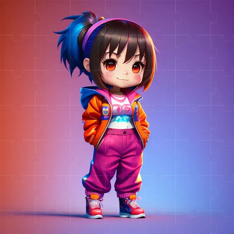 Full Body Cute Urban Tribes Stable Diffusion Prompt | PromptBase