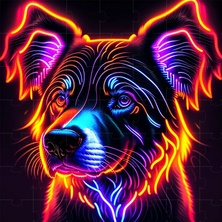 Neon Animal Heads In Vibrant Colors Stable Diffusion Prompt | PromptBase