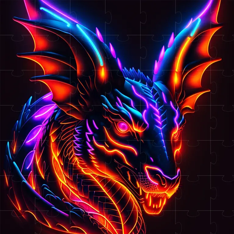 Neon Animal Heads In Vibrant Colors Stable Diffusion Prompt | PromptBase