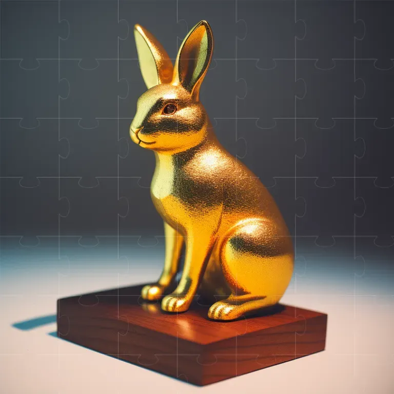 Beautiful Golden Animal Figurines Stable Diffusion Prompt | PromptBase