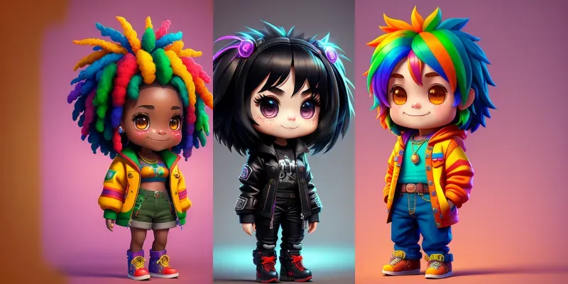 Full Body Cute Urban Tribes Stable Diffusion Prompt | PromptBase