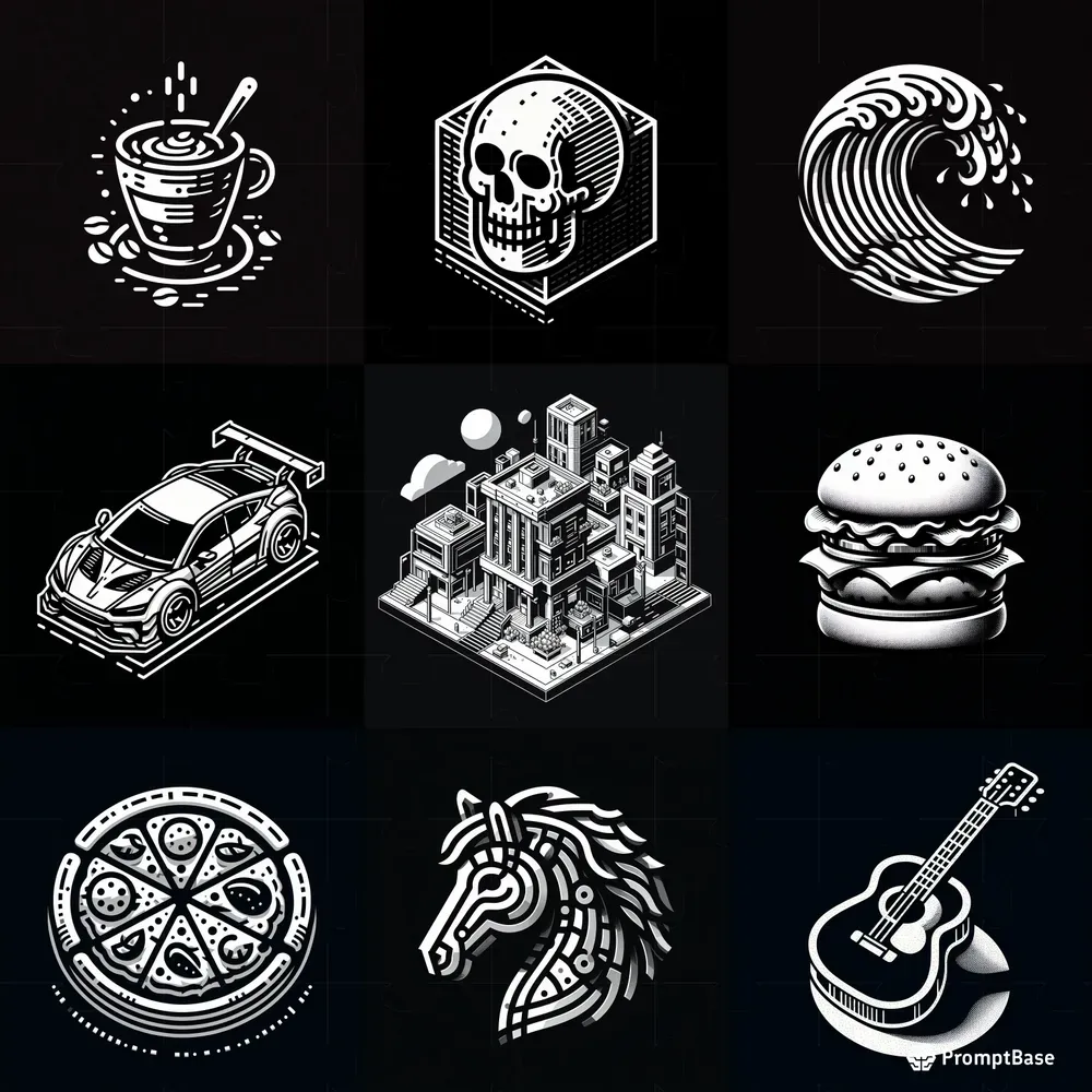 Dark Logos DALL·E Prompt | PromptBase
