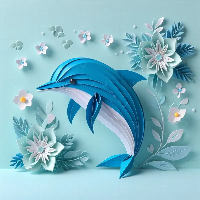 3D Paper Cut Art Cute Animals DALL·E Prompt | PromptBase