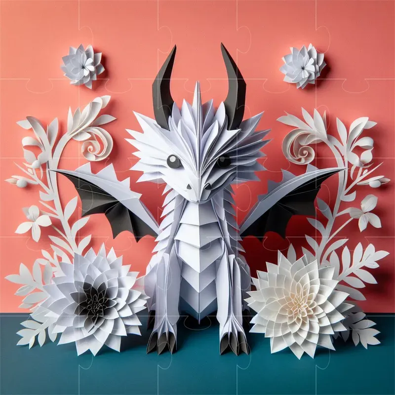 3D Paper Cut Art Cute Animals DALL·E Prompt | PromptBase