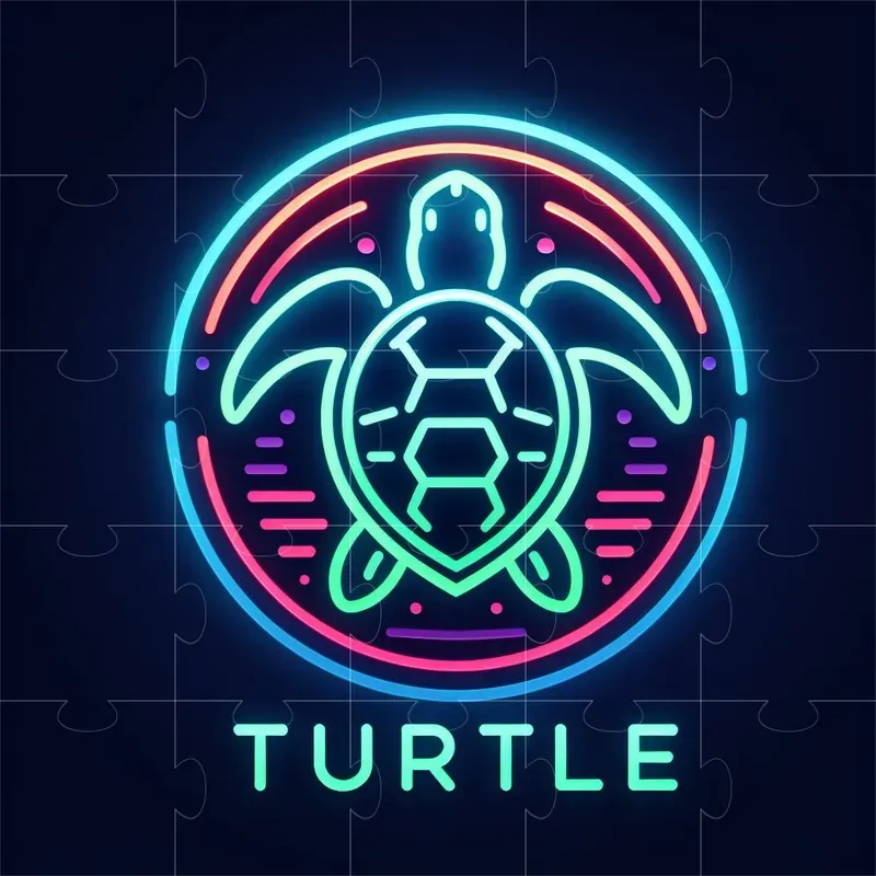 Glowing Neon Sea Animal Text Logos DALL·E Prompt | PromptBase