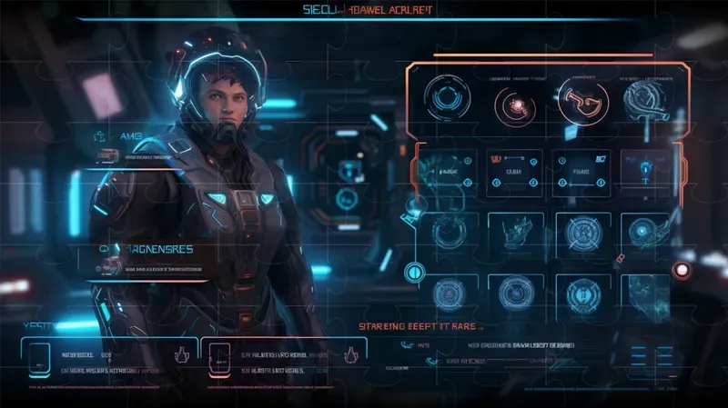 Sci-fi Themed Character Ui Designs Midjourney Prompt | PromptBase