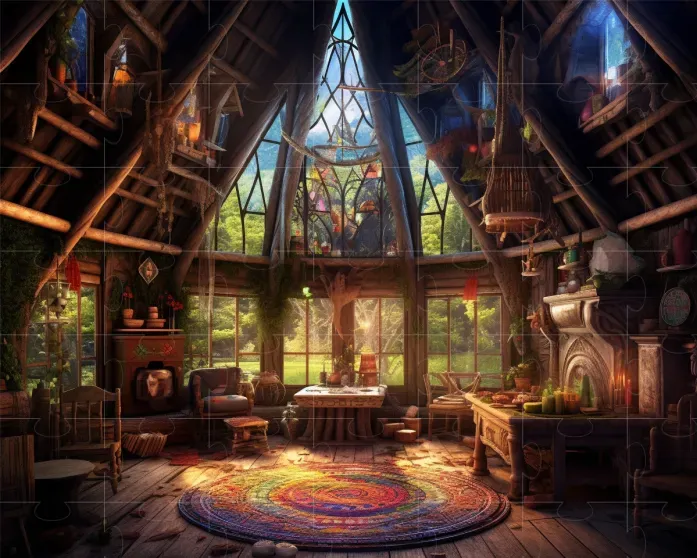 Fantastical Magic Interiors Midjourney Prompt | PromptBase