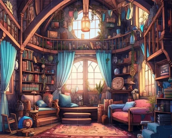 Fantastical Magic Interiors Midjourney Prompt | PromptBase