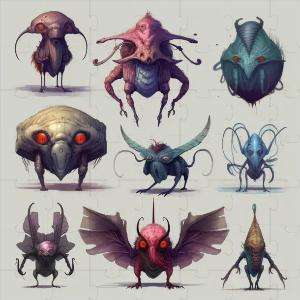 Collections Of 3D Creatures For Games Midjourney Prompt | PromptBase