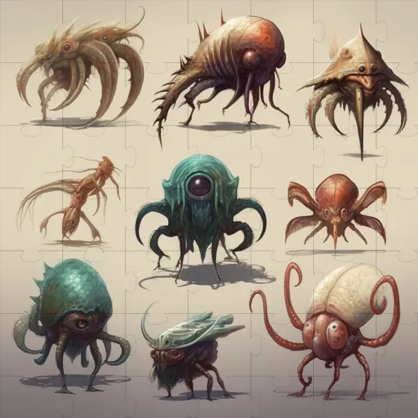 Collections Of 3D Creatures For Games Midjourney Prompt | PromptBase