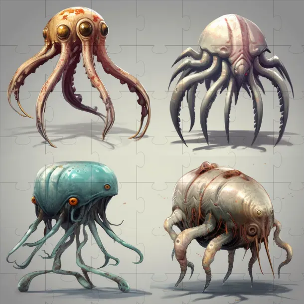 Collections Of 3D Creatures For Games Midjourney Prompt | PromptBase