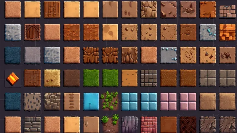 Tile Sets For 2D Games Midjourney Prompt | PromptBase