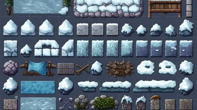 Tile Sets For 2D Games Midjourney Prompt | PromptBase