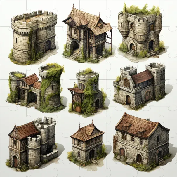 Isometric Architectures For Games Midjourney Prompt | PromptBase