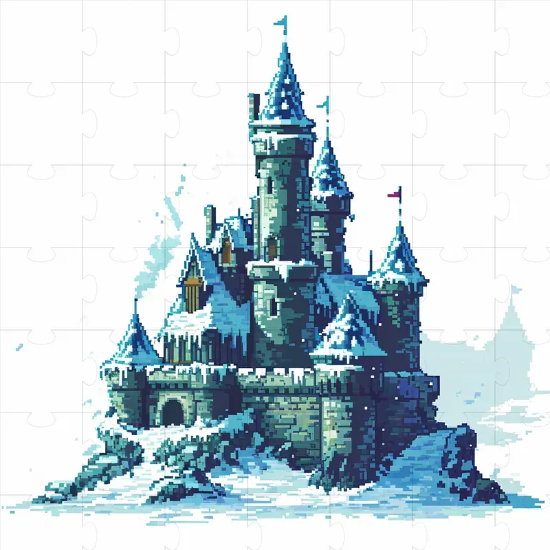 Pixel Art Structures Midjourney Prompt | PromptBase
