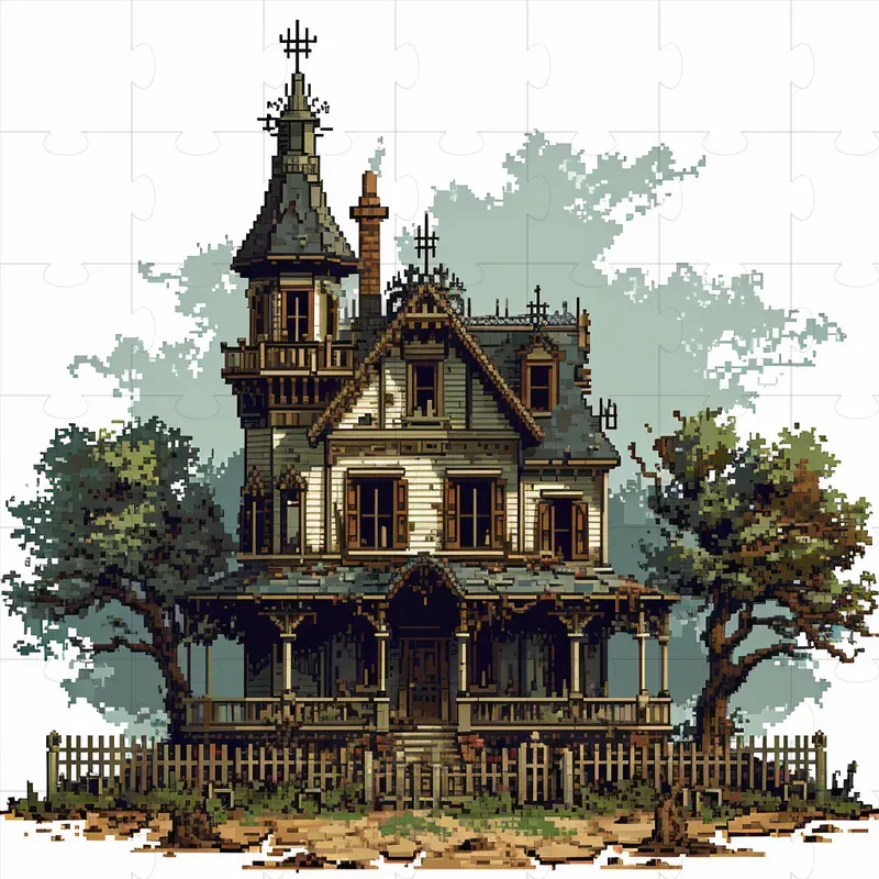 Pixel Art Structures Midjourney Prompt | PromptBase