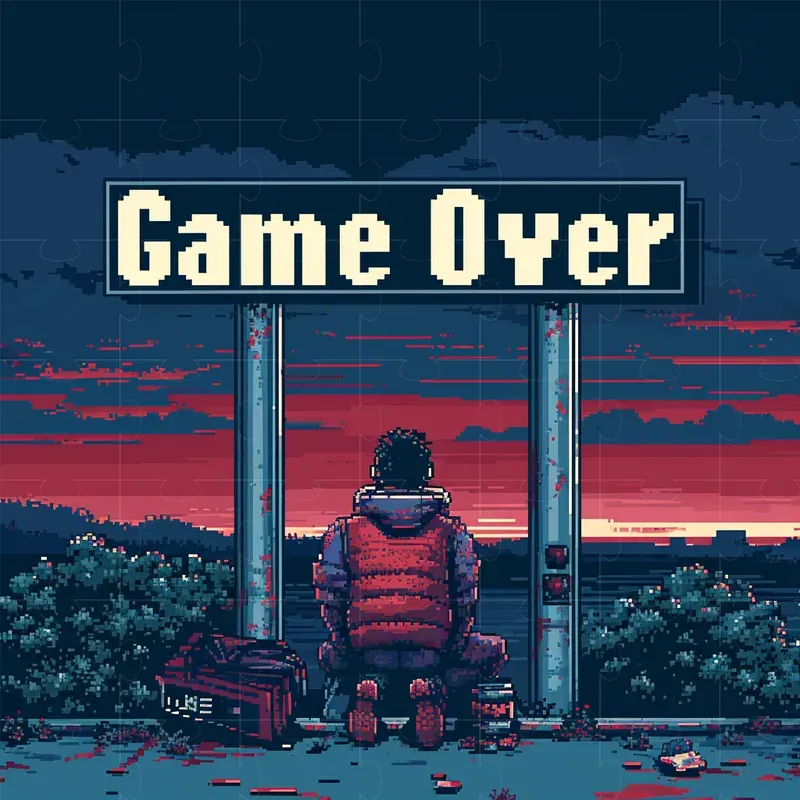 Pixel Art Game Over Screens Midjourney Prompt | PromptBase