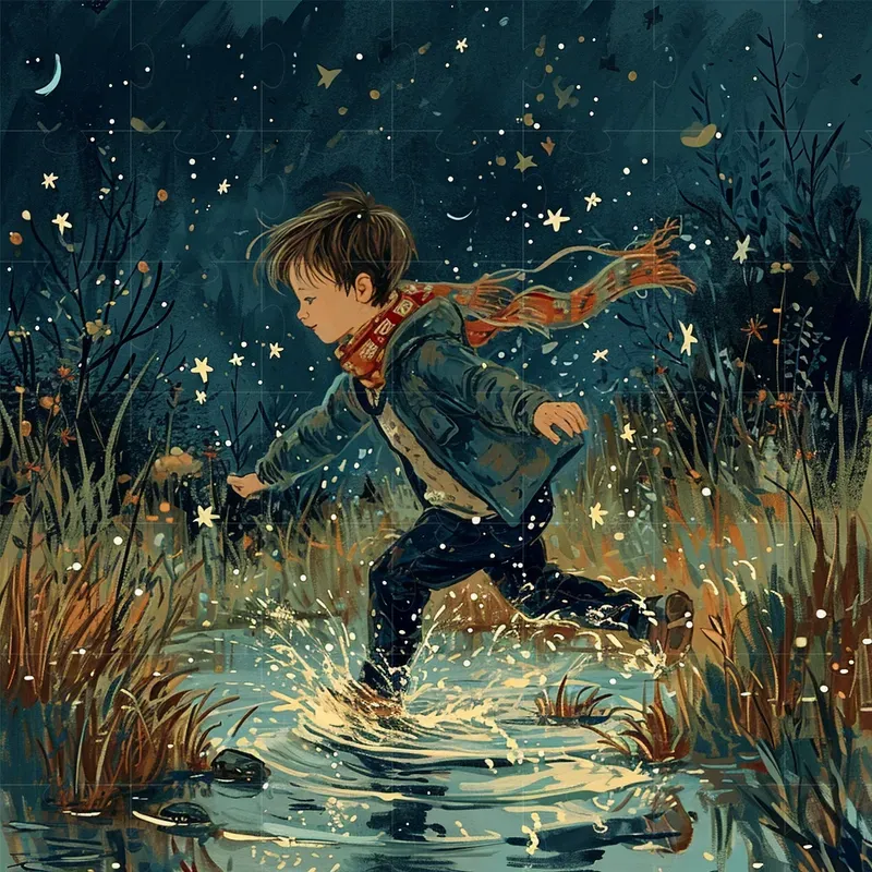 Night Time Children Book Illustrations Midjourney Prompt | PromptBase