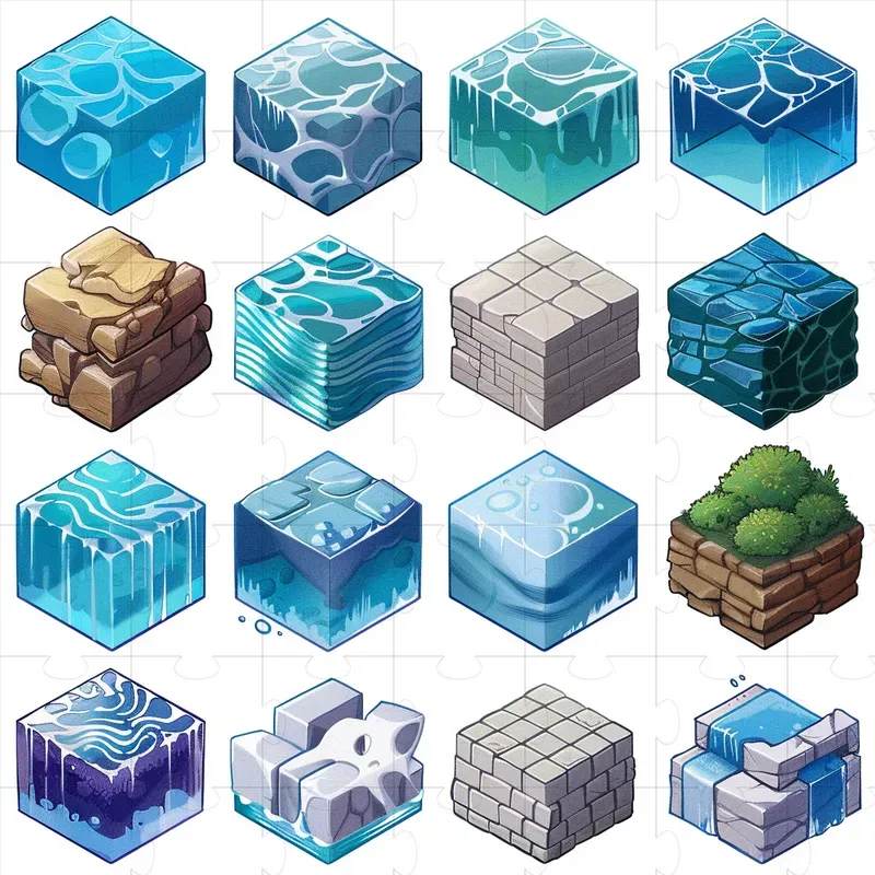 Isometric Tilesets For Games Midjourney Prompt | PromptBase