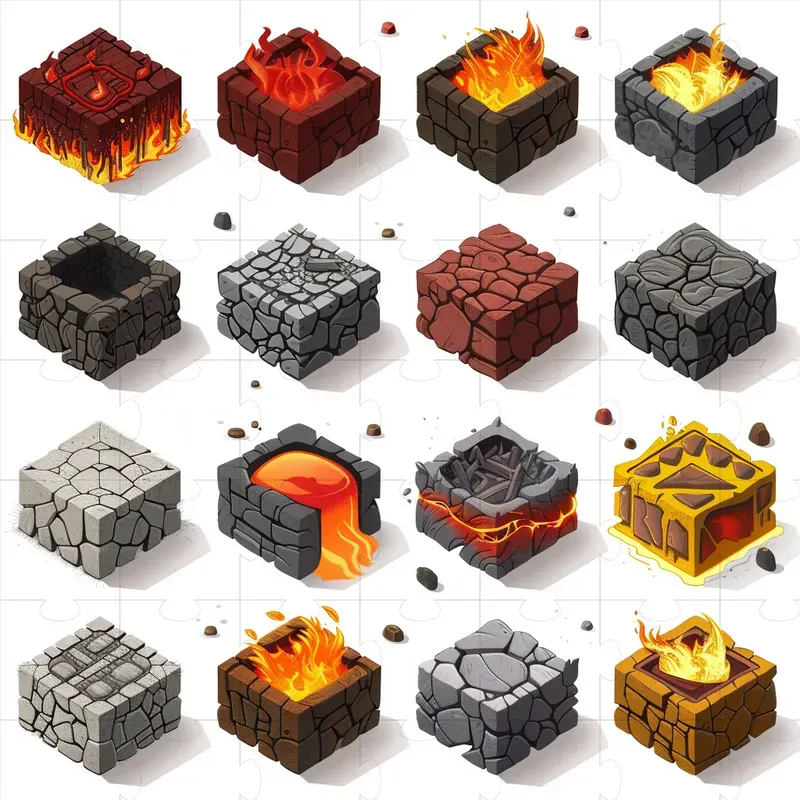 Isometric Tilesets For Games Midjourney Prompt | PromptBase