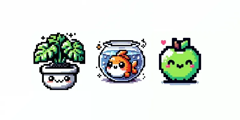 Cute Pixel Art Objects DALL·E Prompt | PromptBase