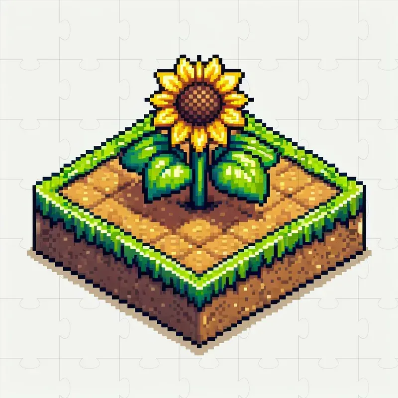Isometric Pixel Art Farming Game Objects DALL·E Prompt | PromptBase