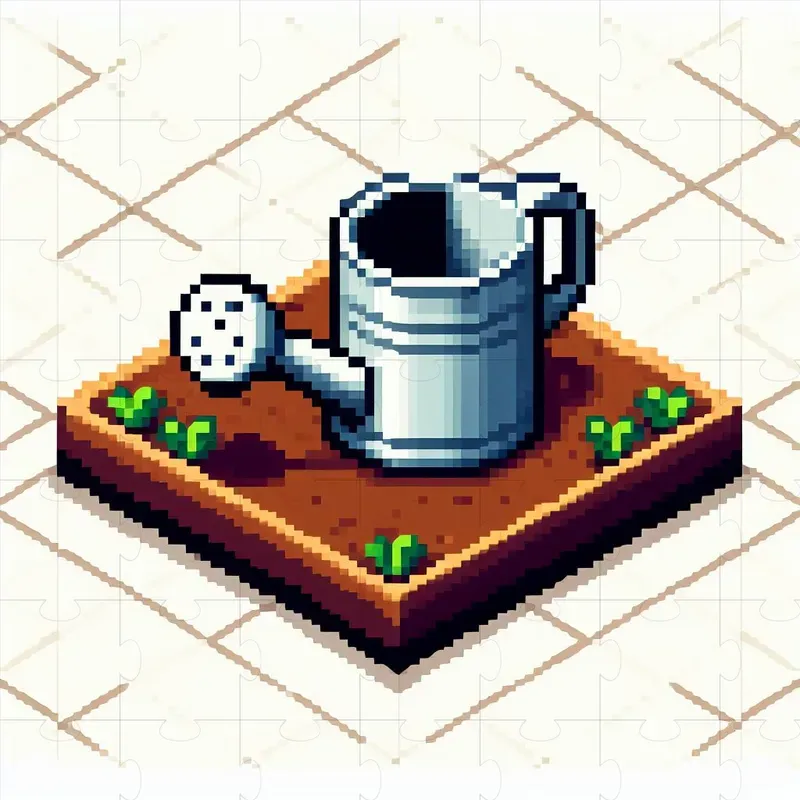 Isometric Pixel Art Farming Game Objects DALL·E Prompt | PromptBase