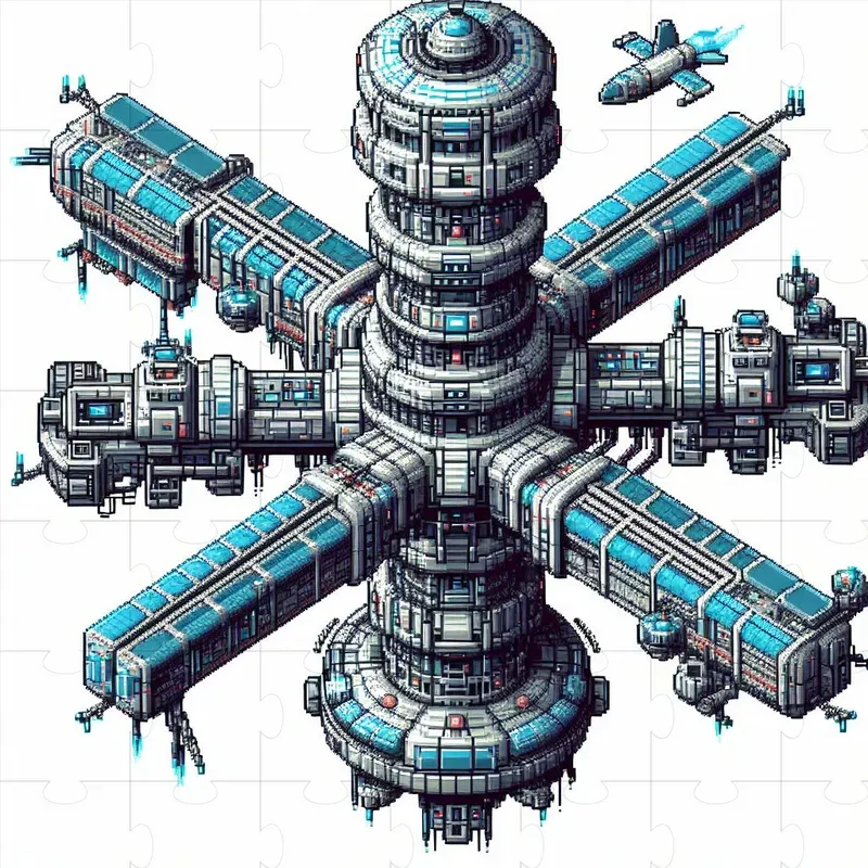 Top Down Pixel Art Structures DALL·E Prompt | PromptBase