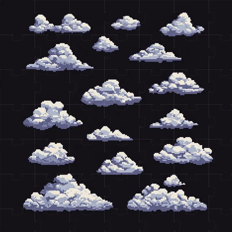 Pixel Art Background Elements Midjourney Prompt | PromptBase