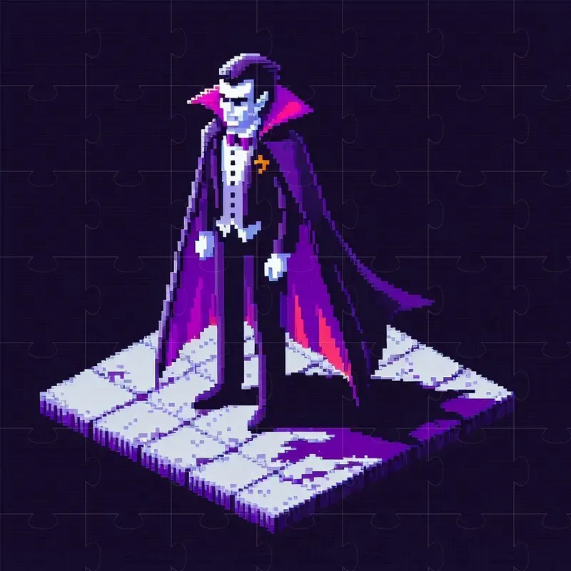 Isometric Halloween Pixel Art Characters DALL·E Prompt | PromptBase