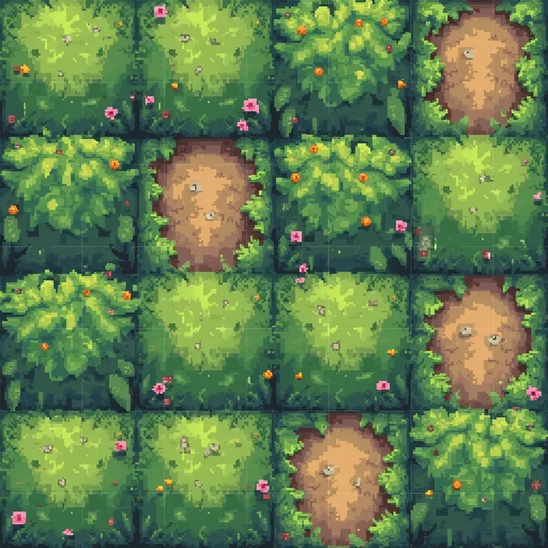 Pixel Art Game World Tile Sets FLUX Prompt | PromptBase