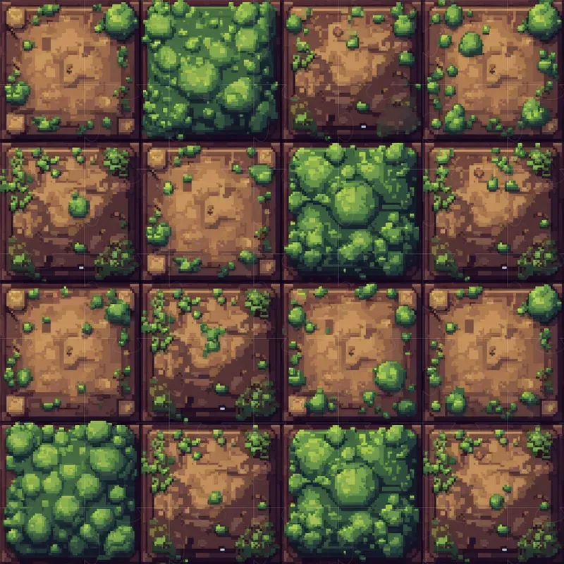 Pixel Art Game World Tile Sets FLUX Prompt | PromptBase