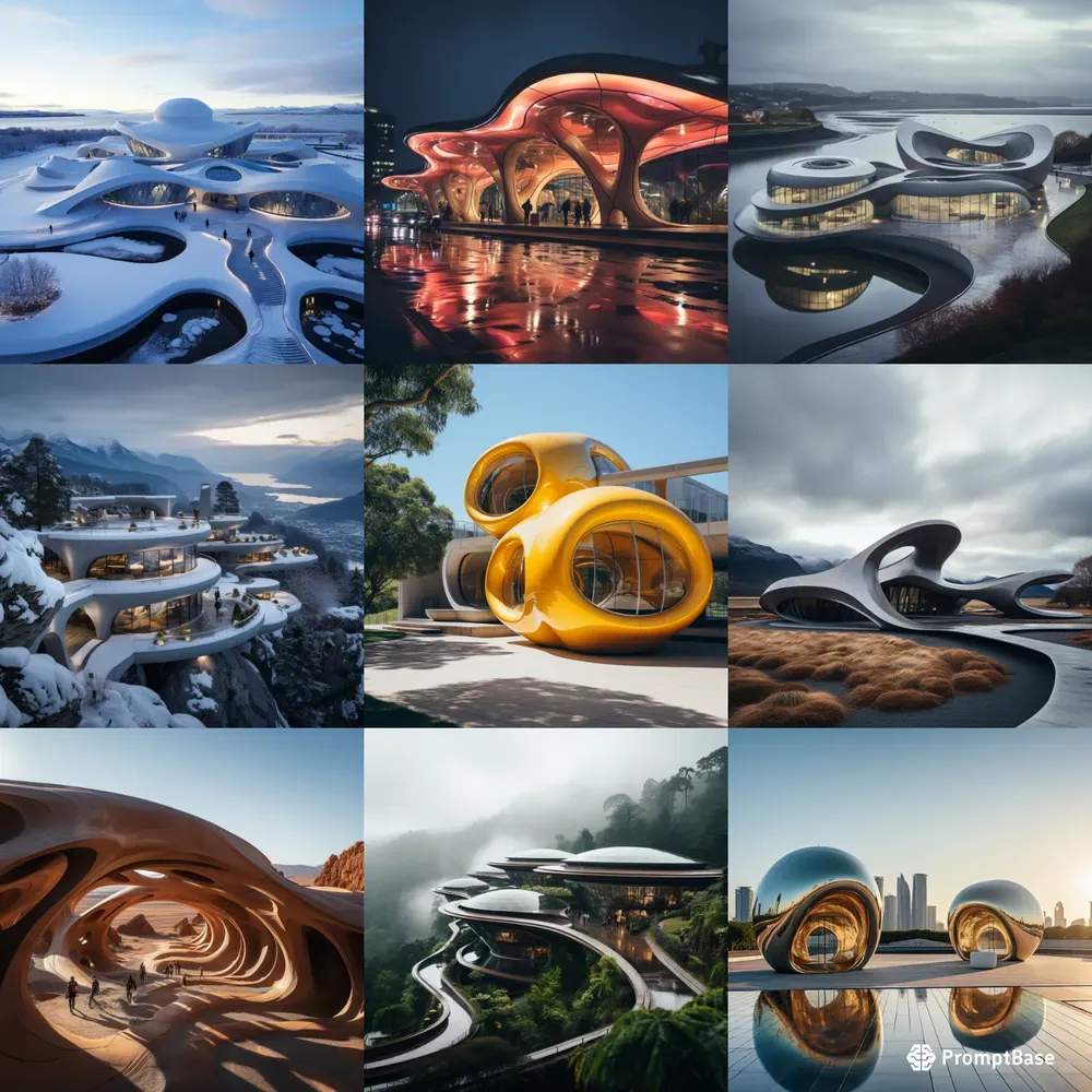 Biomorphic Architecture Midjourney Prompt | PromptBase
