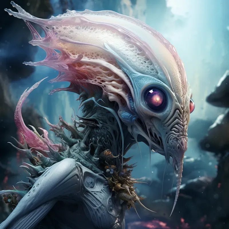 Alien Creatures Unveiled Midjourney Prompt | PromptBase
